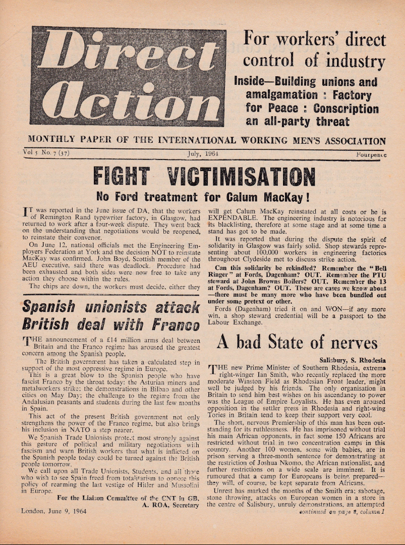 Direct Action (SWF): Vol 5 #07 (37) July 1964 | libcom.org