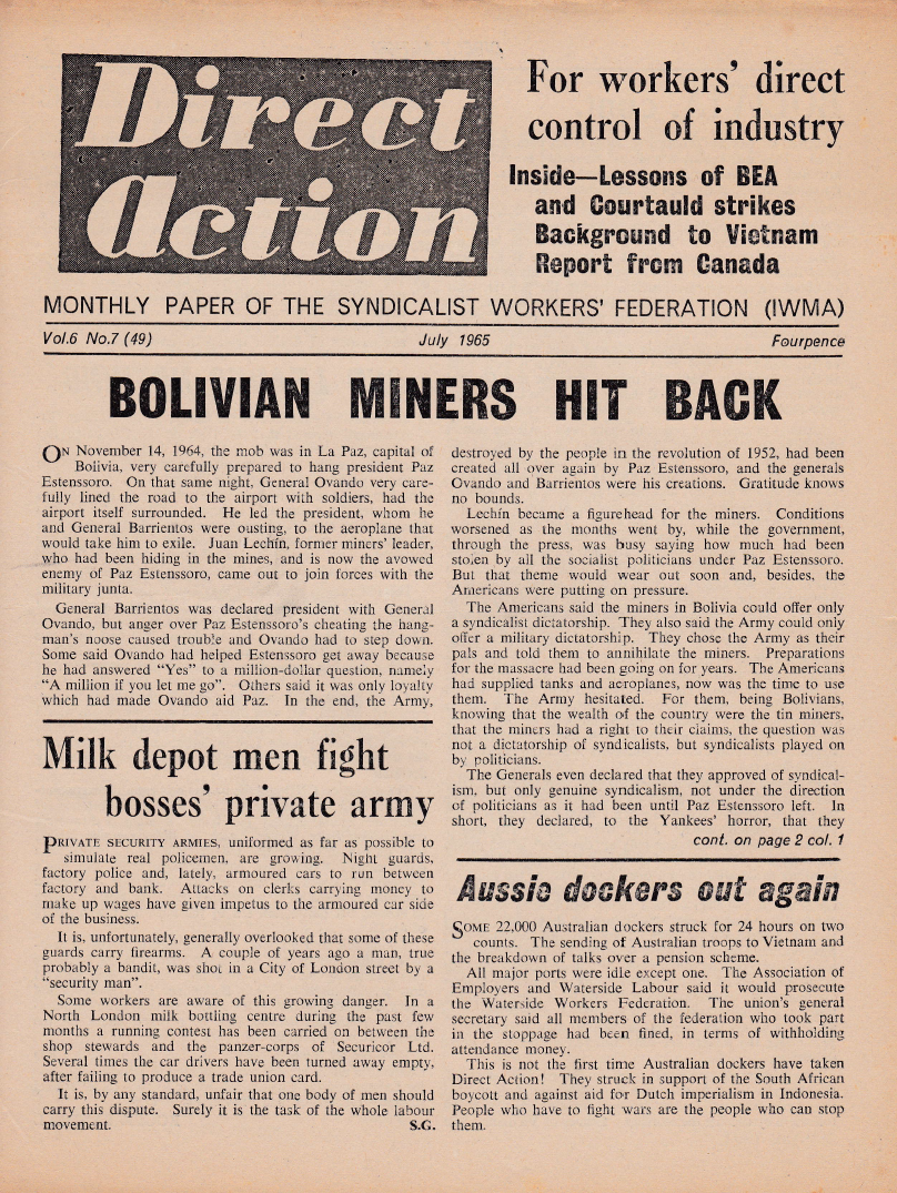 Direct Action (SWF): Vol 6 #07 (49) July 1965 | libcom.org