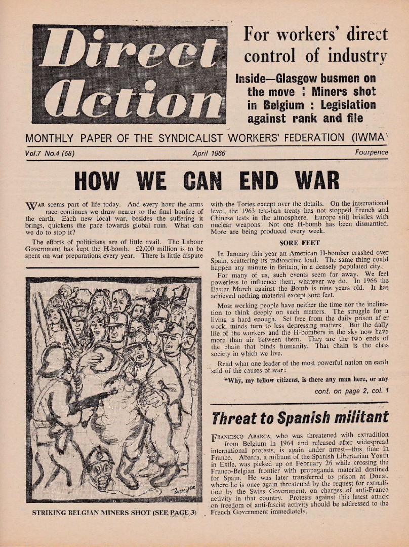 Direct Action (SWF): Vol 7 #04 (58) April 1966 | libcom.org