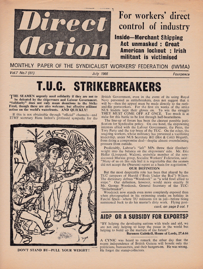 Direct Action (SWF): Vol 7 #07 (61) July 1966 | libcom.org
