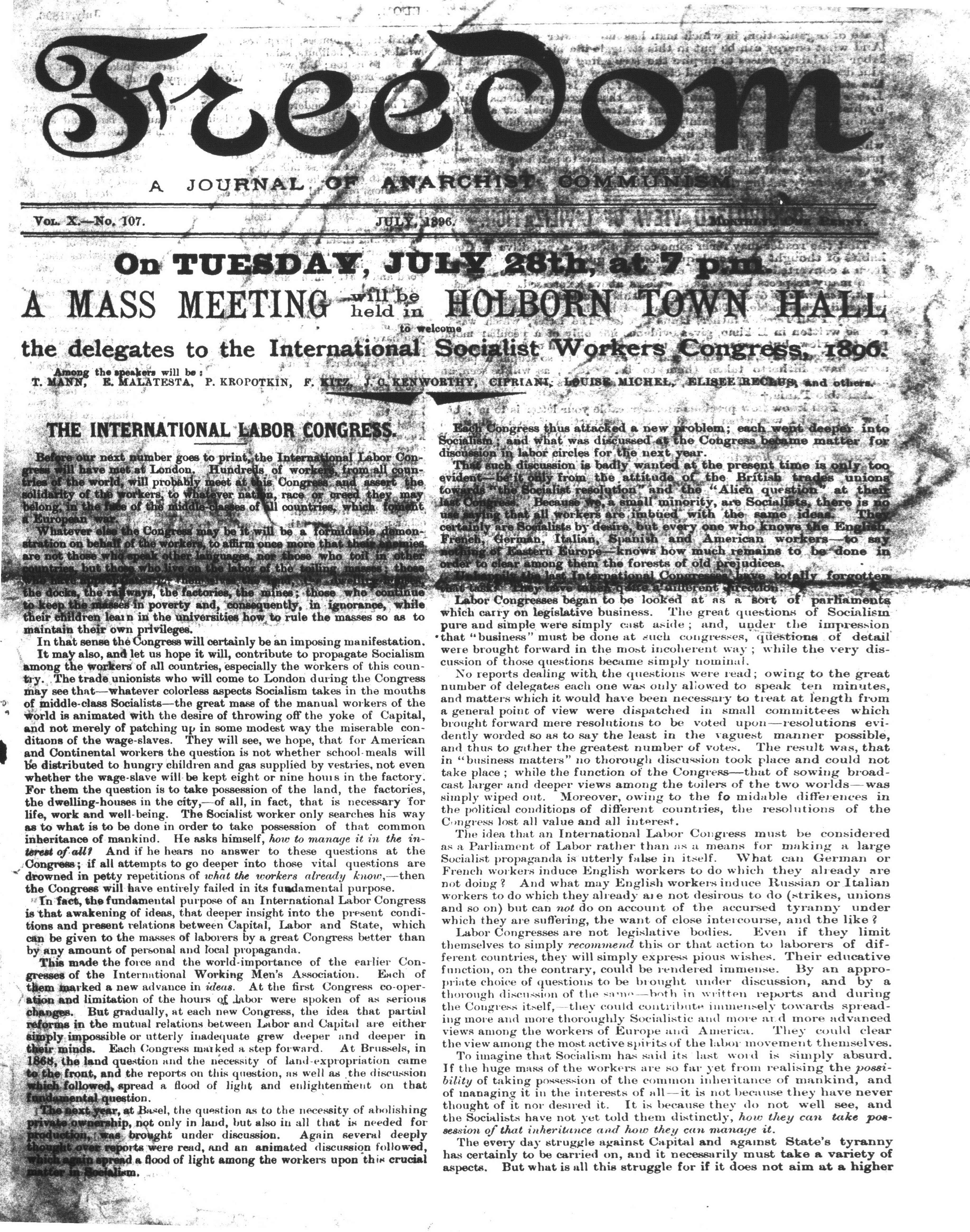 Freedom vol 10. no 107 (July 1896) | libcom.org