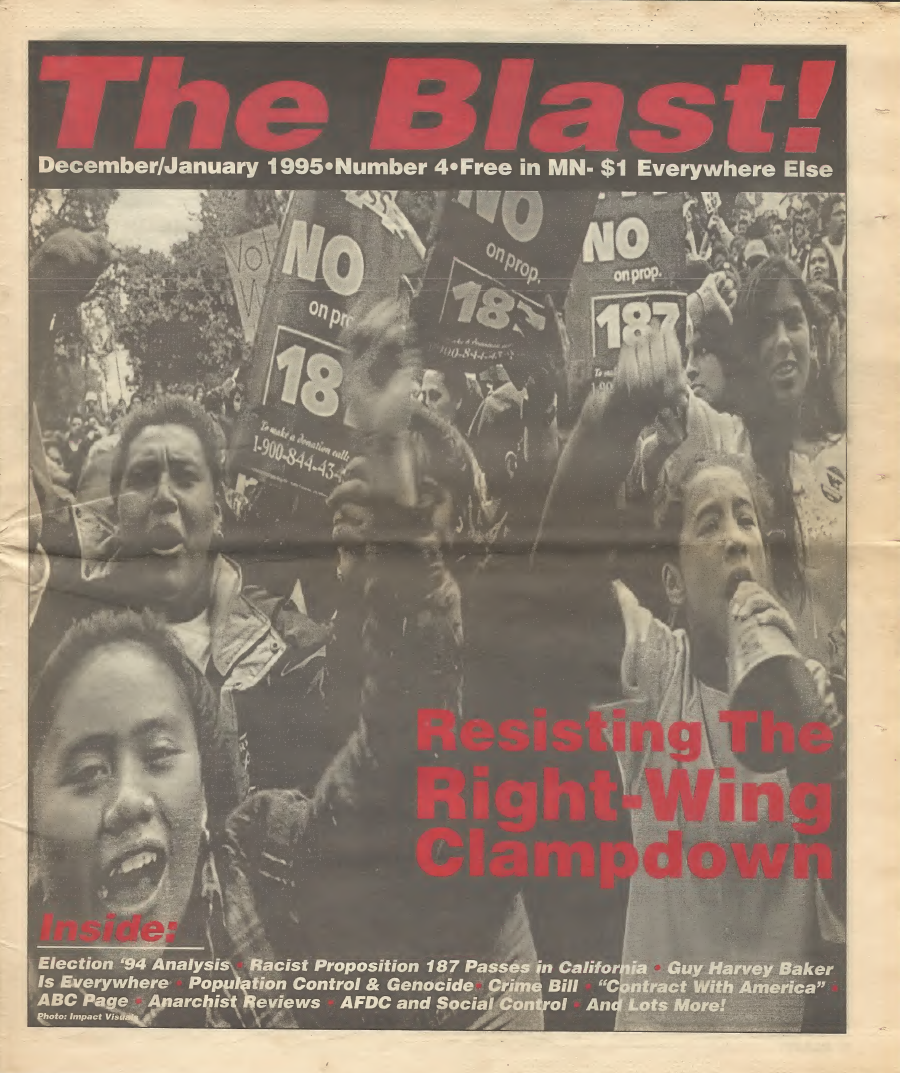 The Blast! #4 (December 1994) | libcom.org