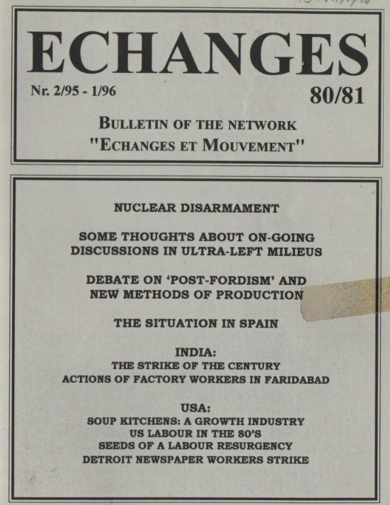 Echanges 80-81 - 1996 | libcom.org