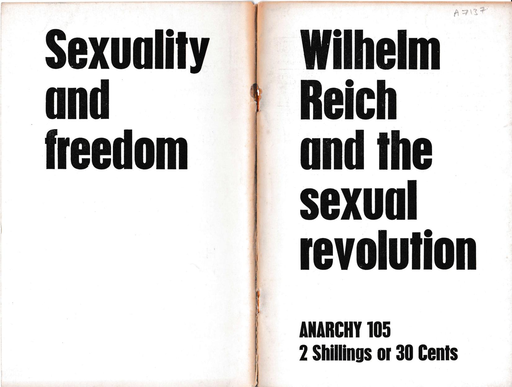 Anarchy #105: Wilhelm Reich | libcom.org