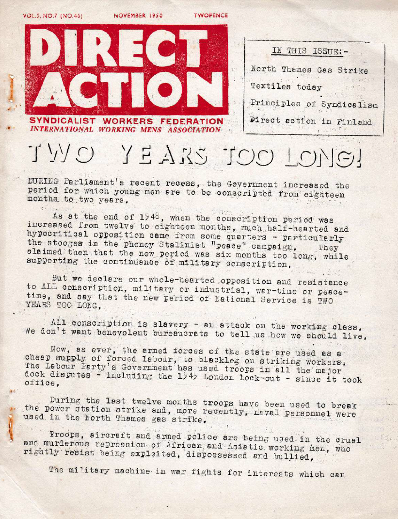 Direct Action (SWF): Vol 5 #07 (46) Nov 1950 | libcom.org