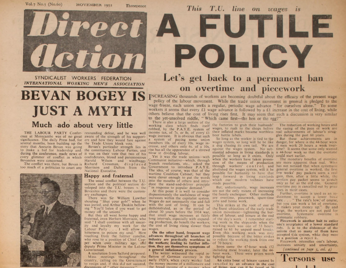 Direct Action (SWF): Vol 7 #05 Nov (60) 1952 | libcom.org