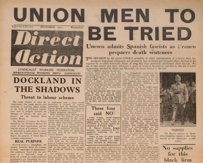 Direct Action (SWF): Vol 7 #06 Dec (61) 1952 | libcom.org