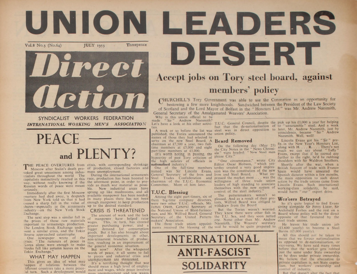 Direct Action (SWF): Vol 8 #03 July (64) 1953 | libcom.org