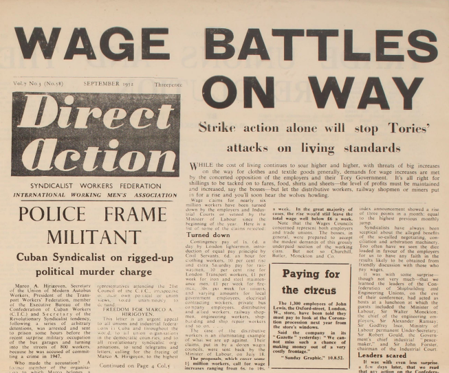 Direct Action (SWF): Vol 7 #03 (58) Sept 1952 | libcom.org