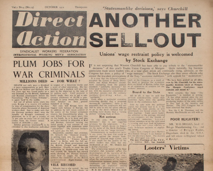 Direct Action (SWF): Vol 7 #04 (59) Oct 1952 | libcom.org