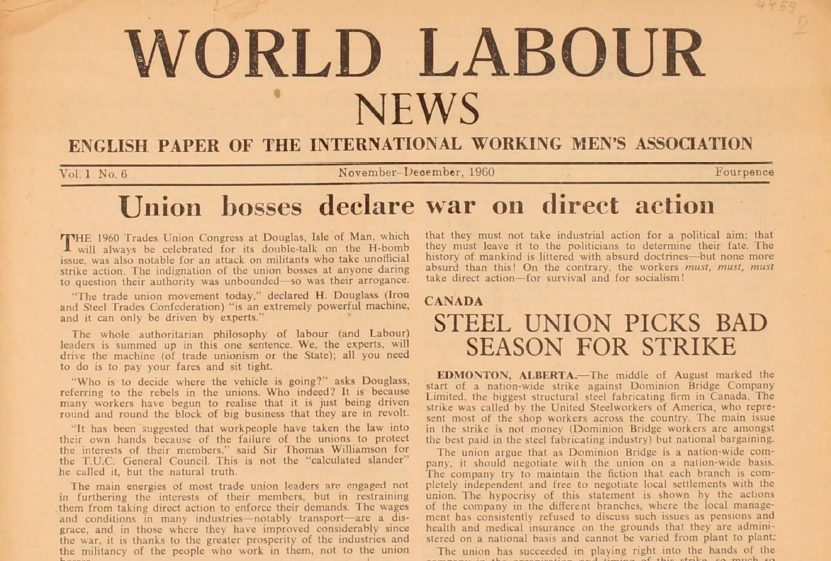 World Labour News vol 1 #6 Nov 1960 | libcom.org