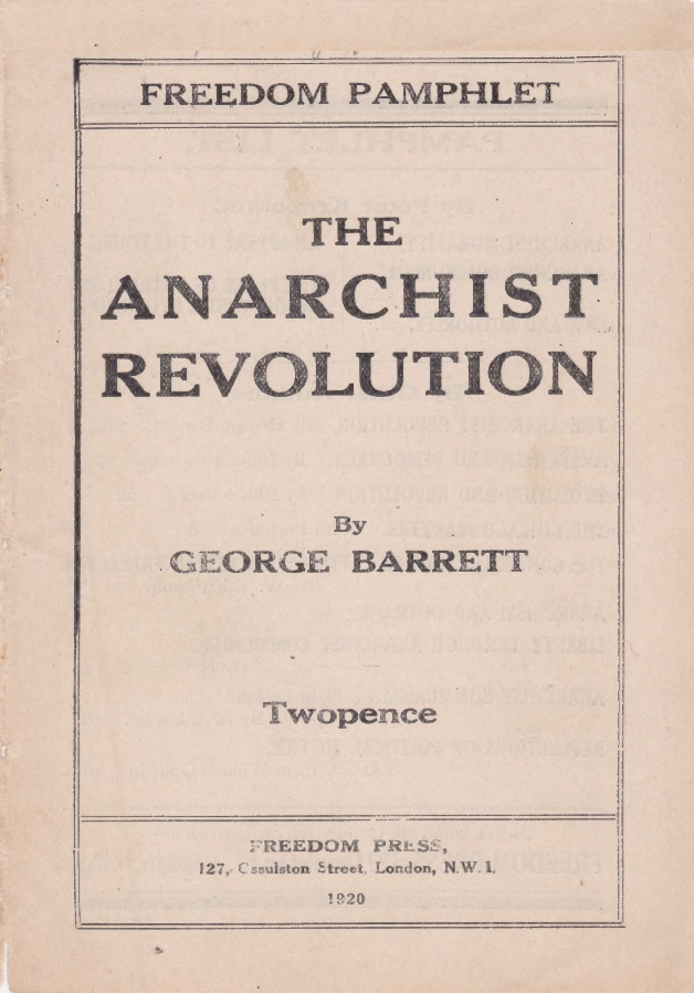 Anarchist Revolution - George Barrett | libcom.org