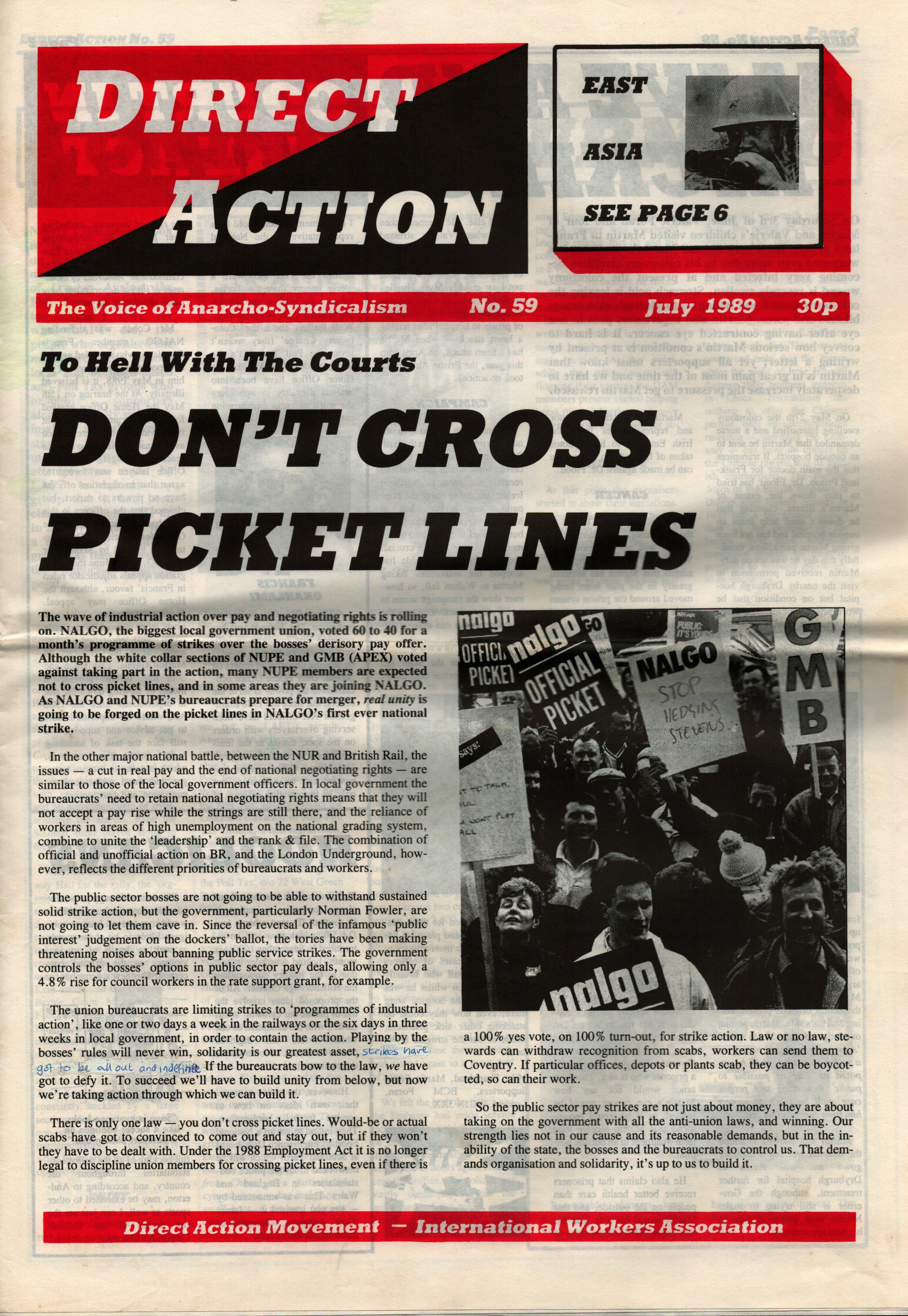 Direct Action #59 (July 1989) | libcom.org