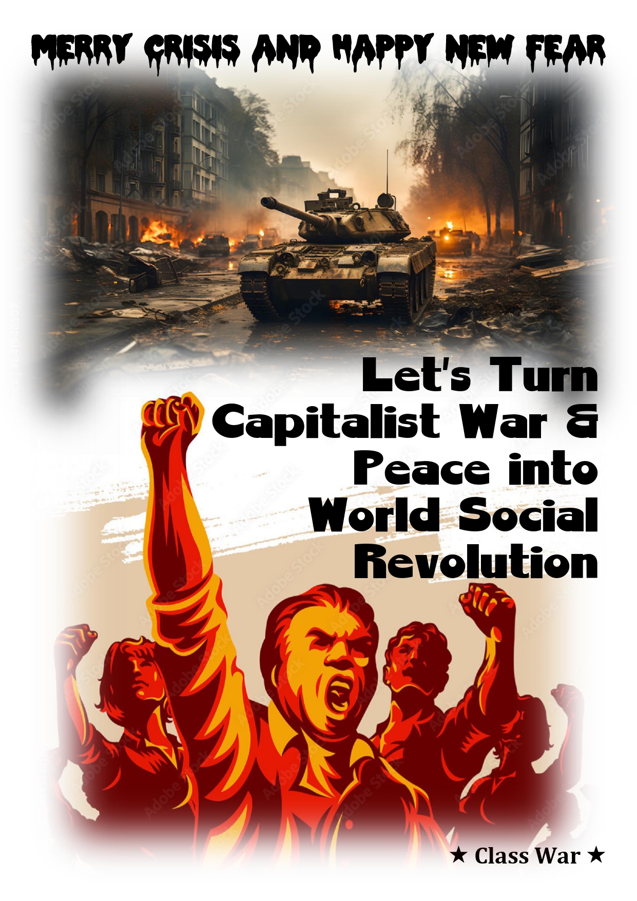 Merry Crisis and Happy New Fear // posters | libcom.org