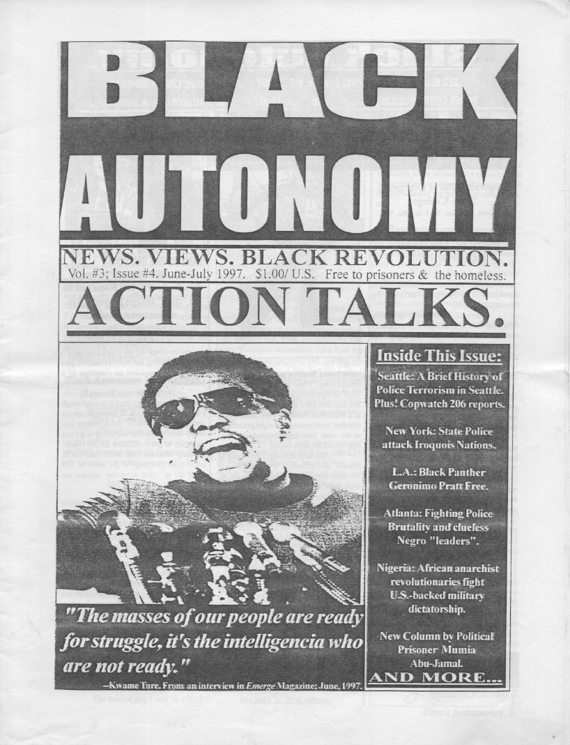 Black Autonomy vol 3 #4 (1997) | libcom.org