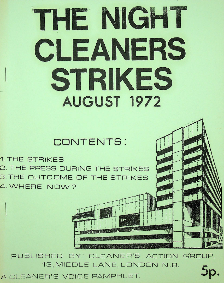 The Night Cleaners Strikes 1972 | libcom.org