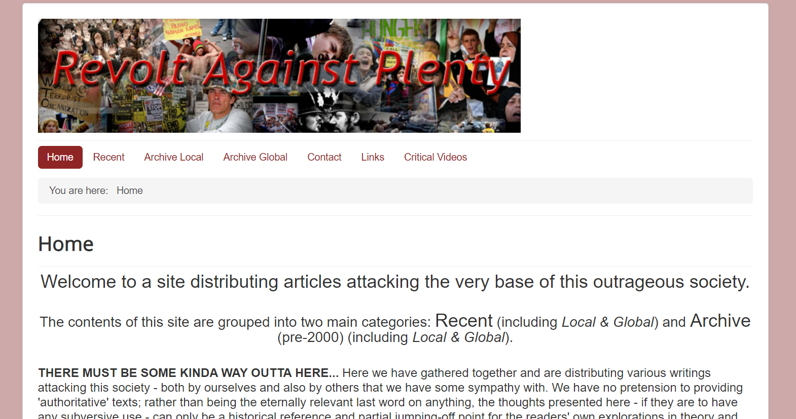 Revolt Against Plenty archive on Libcom | libcom.org