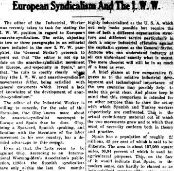 European syndicalism and the IWW | libcom.org
