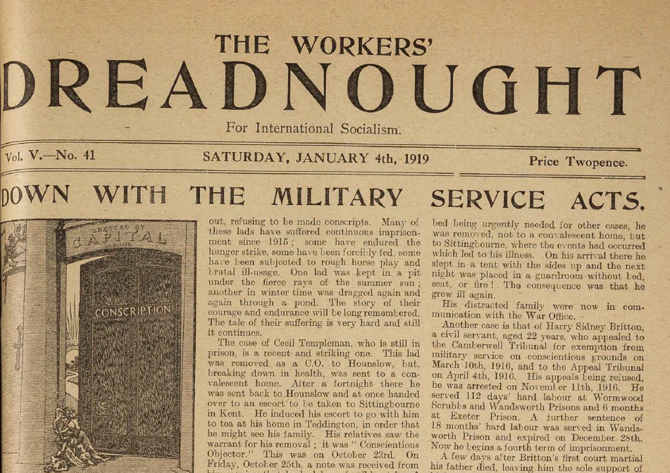 The Workers' Dreadnought (Vol. 05 No. 41 - 4 January 1919) | libcom.org