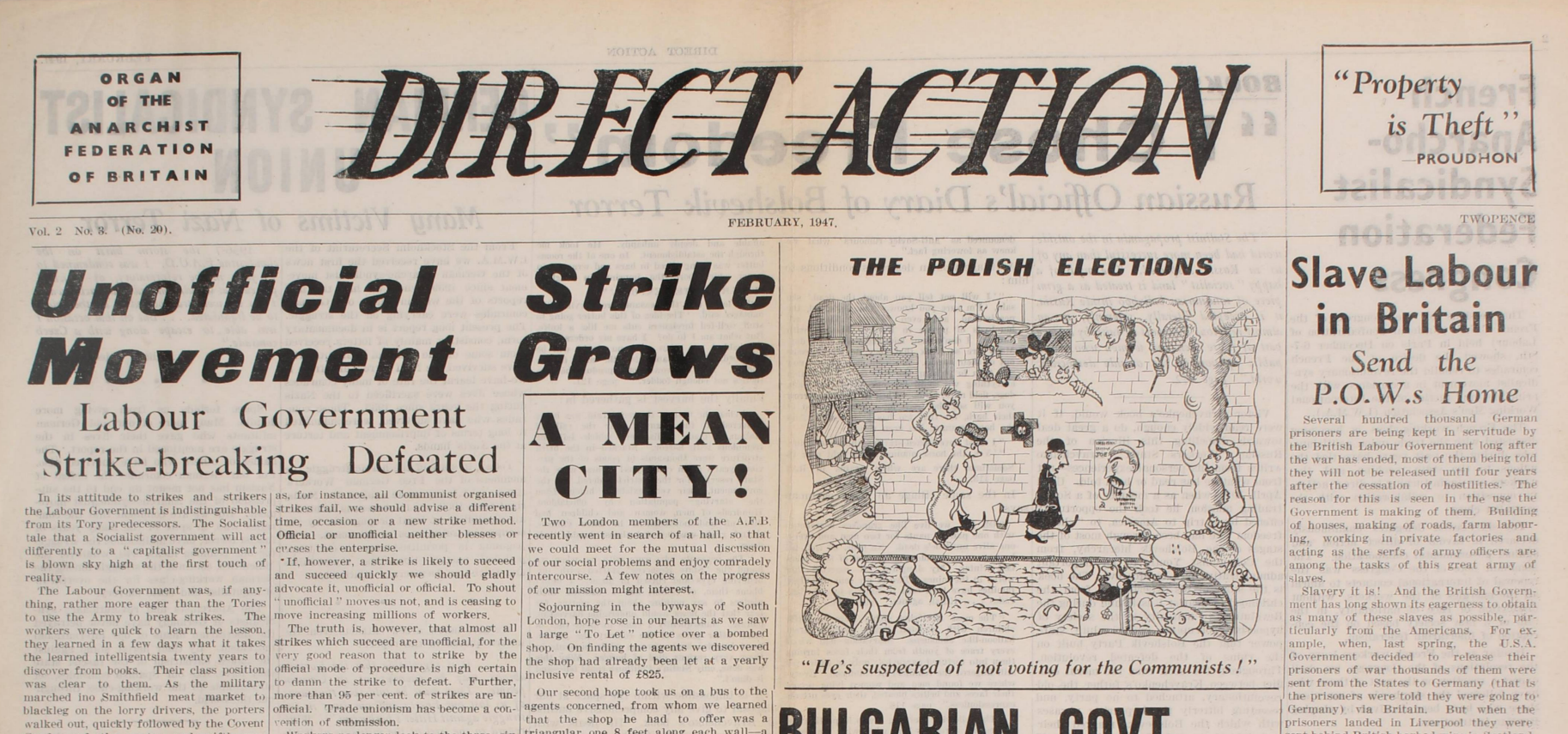 Direct Action (AFB) Vol 2 #3 (20) Feb 1947 | libcom.org