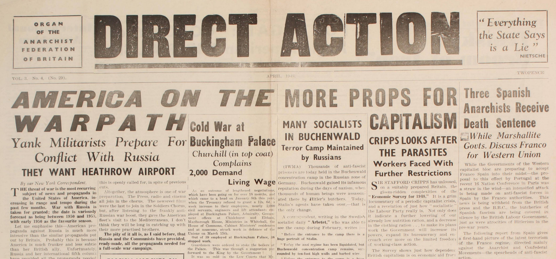Direct Action (AFB) Vol 3 #04 (29) April 1948 | libcom.org