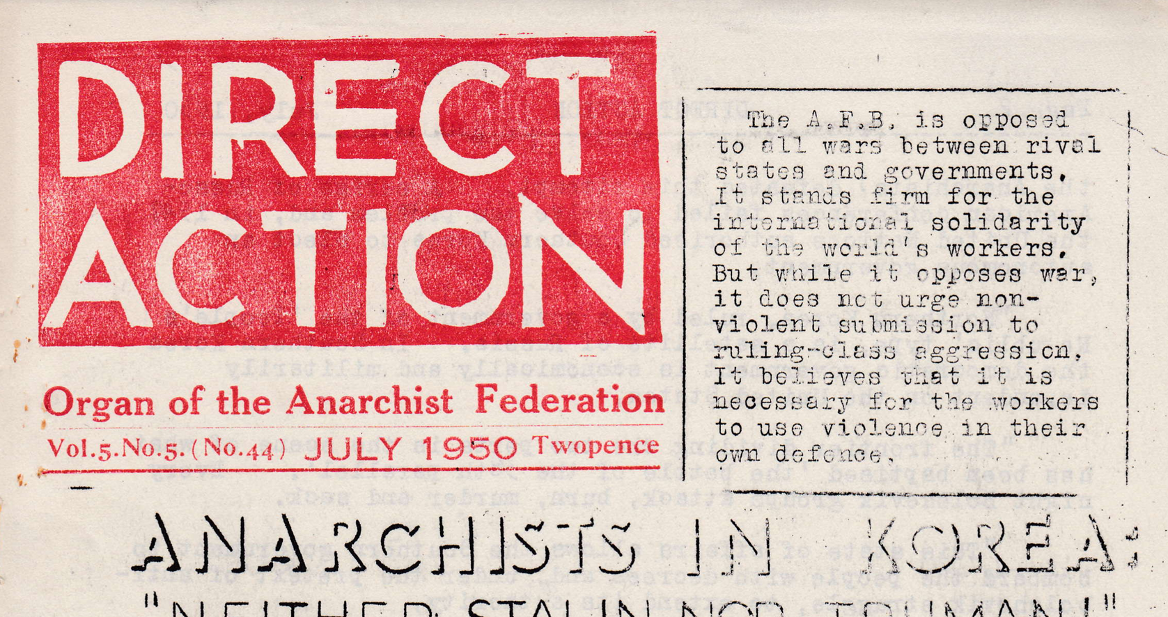 Direct Action (AFB) Vol 5 #05 (44) July 1950 | libcom.org