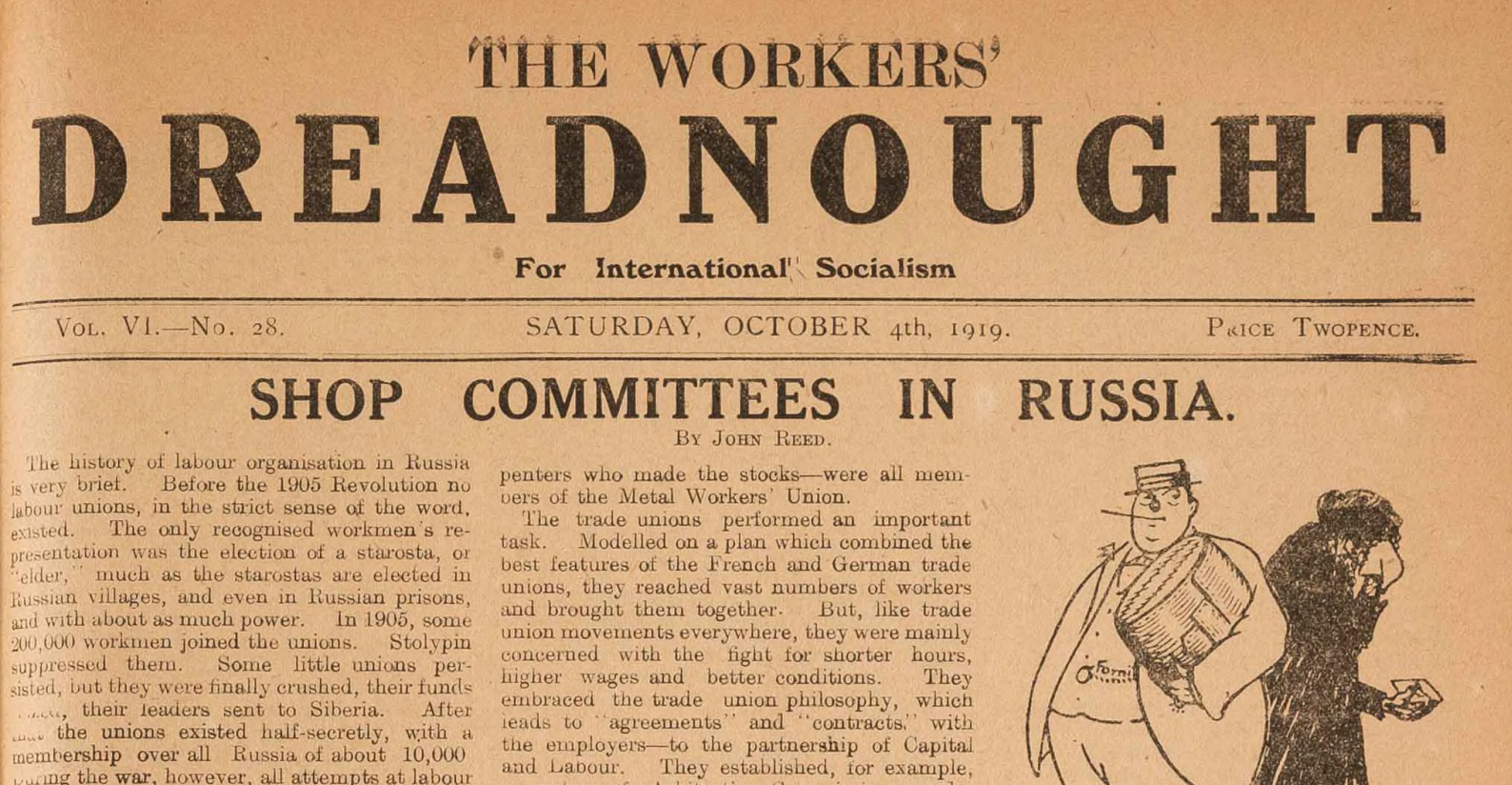 The Workers' Dreadnought (Vol. 06 No. 28 - 4 October 1919) | libcom.org