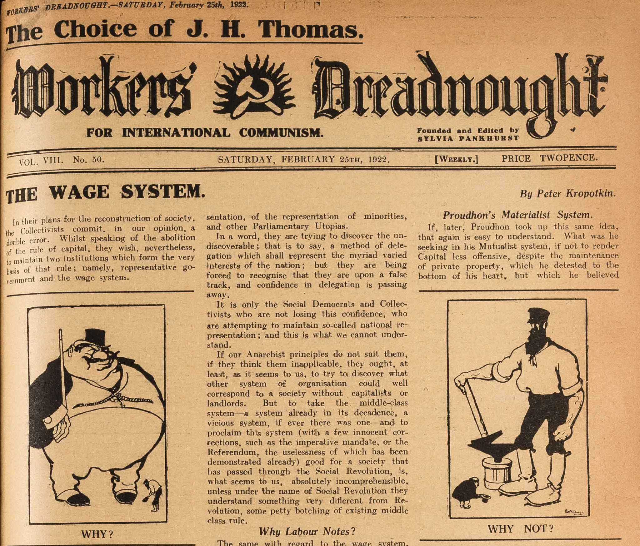 The Workers' Dreadnought (Vol. 08 No. 50 - 25 February 1922) | libcom.org