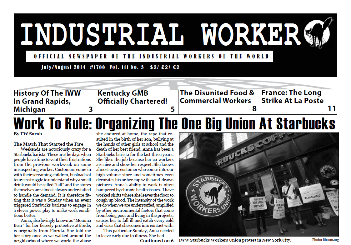 Industrial Worker (July/August 2014) | libcom.org