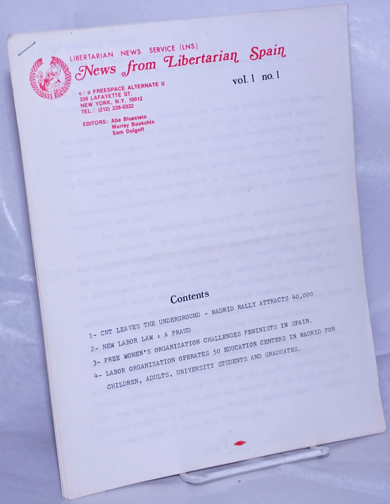 News from libertarian Spain | libcom.org