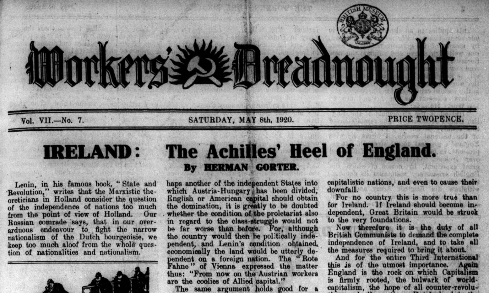 The Workers' Dreadnought (Vol. 07 No. 07 - 8 May 1920) | libcom.org