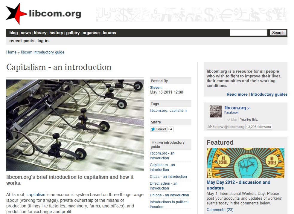 libcom.org unveils new theme | libcom.org