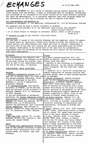 Echanges 35/36 - September 1983 | libcom.org