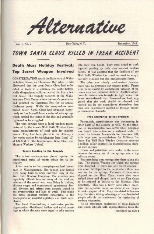 Alternative Vol. 1, No. 7 (December 1948) | libcom.org