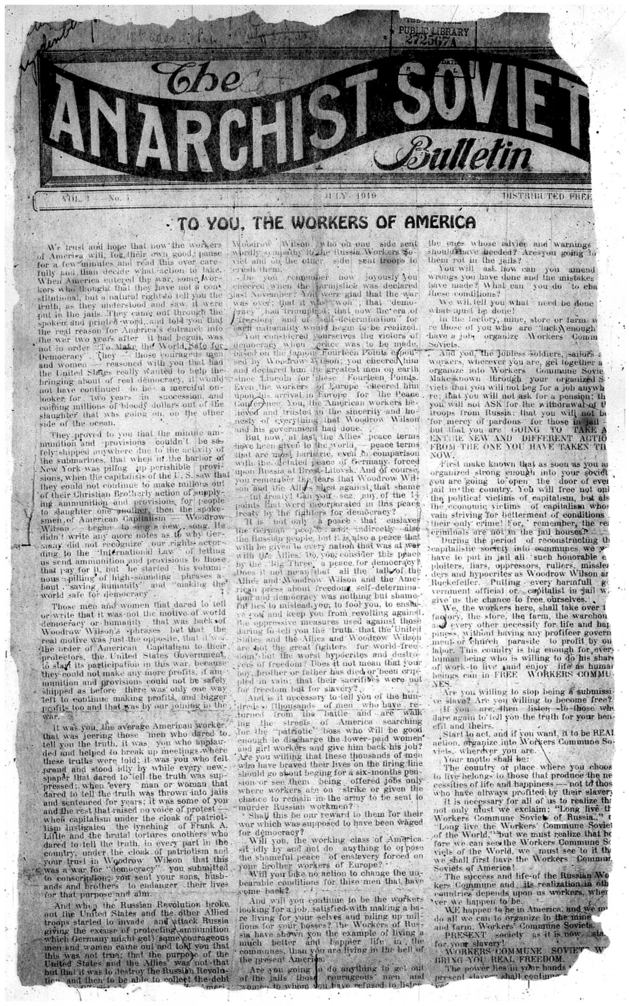 Anarchist Soviet Bulletin | libcom.org