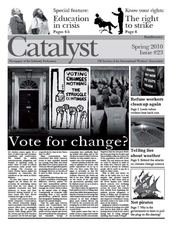 Catalyst #23 Spring 2010 - Newspaper of the Solidarity Federation | libcom.org