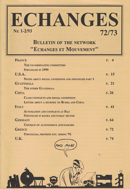 Echanges 72/73 - 1993 | libcom.org