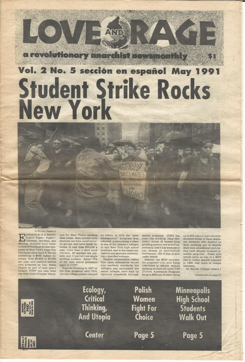 Love & Rage Vol. 2 No. 5, May 1991 | libcom.org