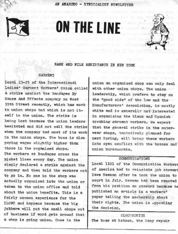 On the Line Vol. 1, No. 2 (1978) | libcom.org