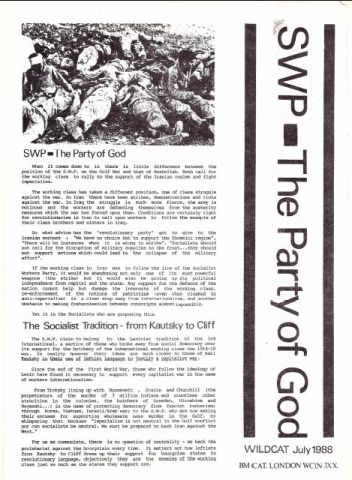 SWP: The party of god - Wildcat | libcom.org