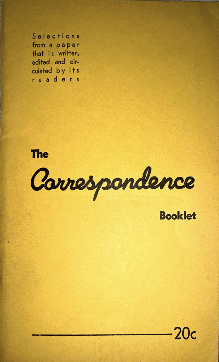 The Correspondence Booklet (1954) | libcom.org