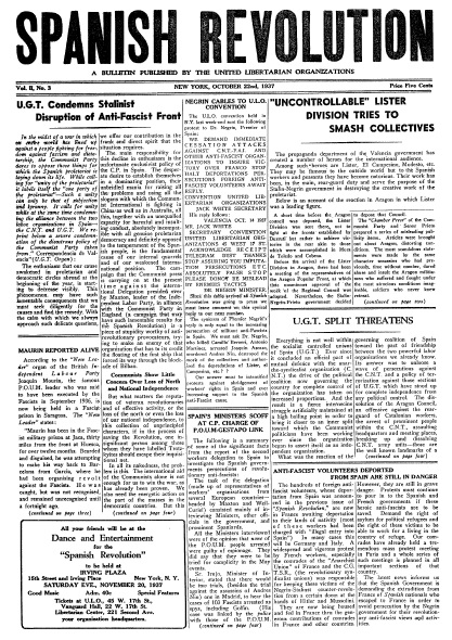 Spanish Revolution bulletin | libcom.org