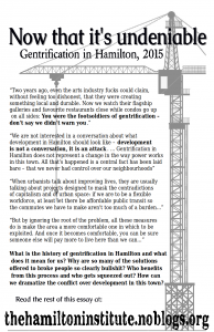 Now that it’s undeniable: Gentrification in Hamilton | libcom.org