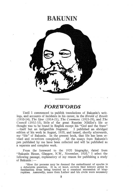 Bakunin - Guy Aldred | libcom.org