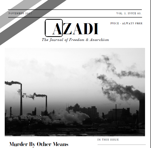 Azadi (volume 1 issue 3, November 2017) - Indian Anarchist Federation ...