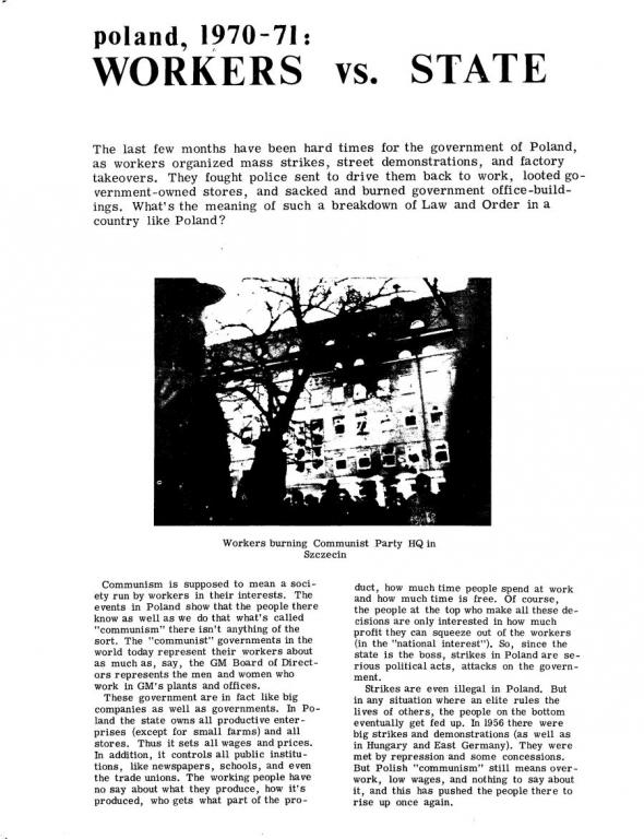 Poland, 1970-71: workers vs. state - Root & Branch | libcom.org