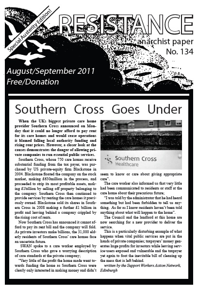 Resistance issue 134, August/September 2011 | libcom.org