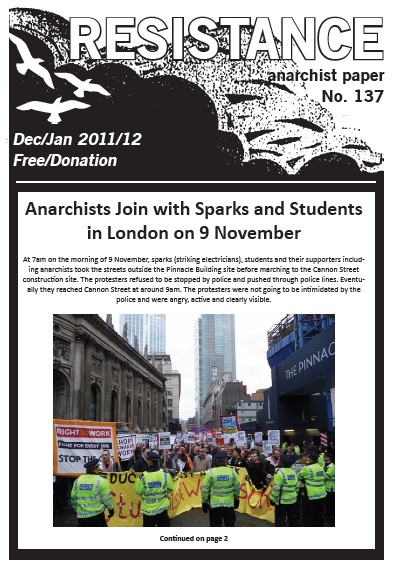 Resistance issue 137, December/January 2011/2012 | libcom.org