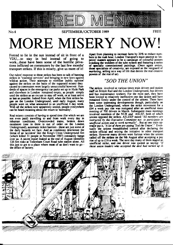 The Red Menace #4 Sept 1989 | libcom.org