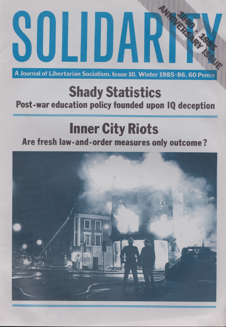 Solidarity Journal #10 Winter 1985/6 | libcom.org